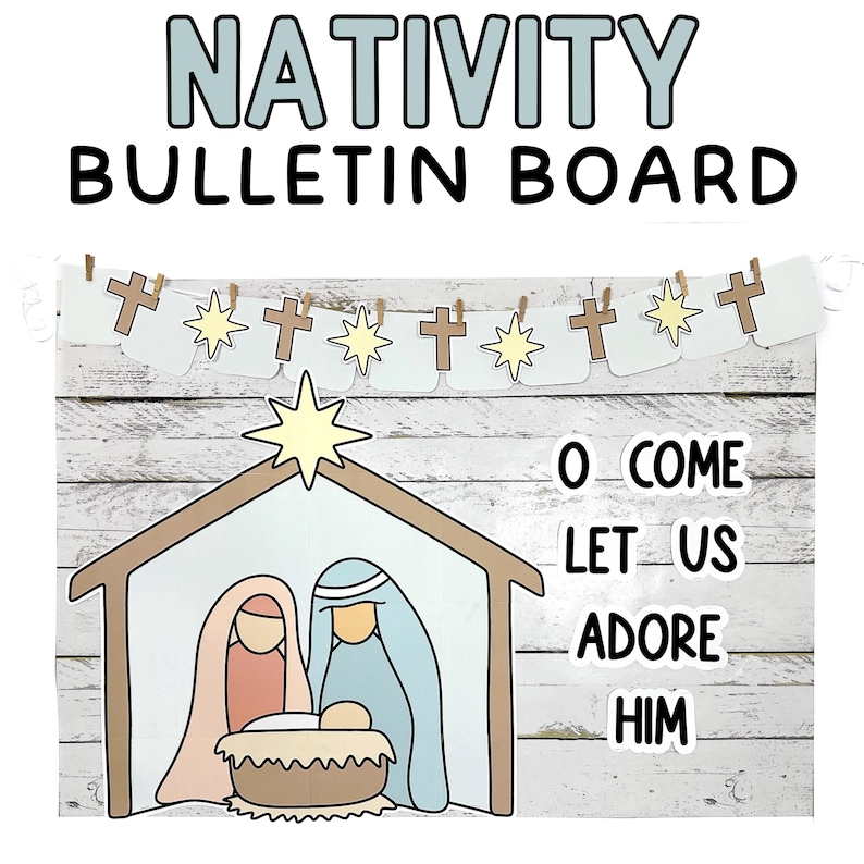 Nativity Bulletin Board - A Catholic & Christian Christmas Display for ...