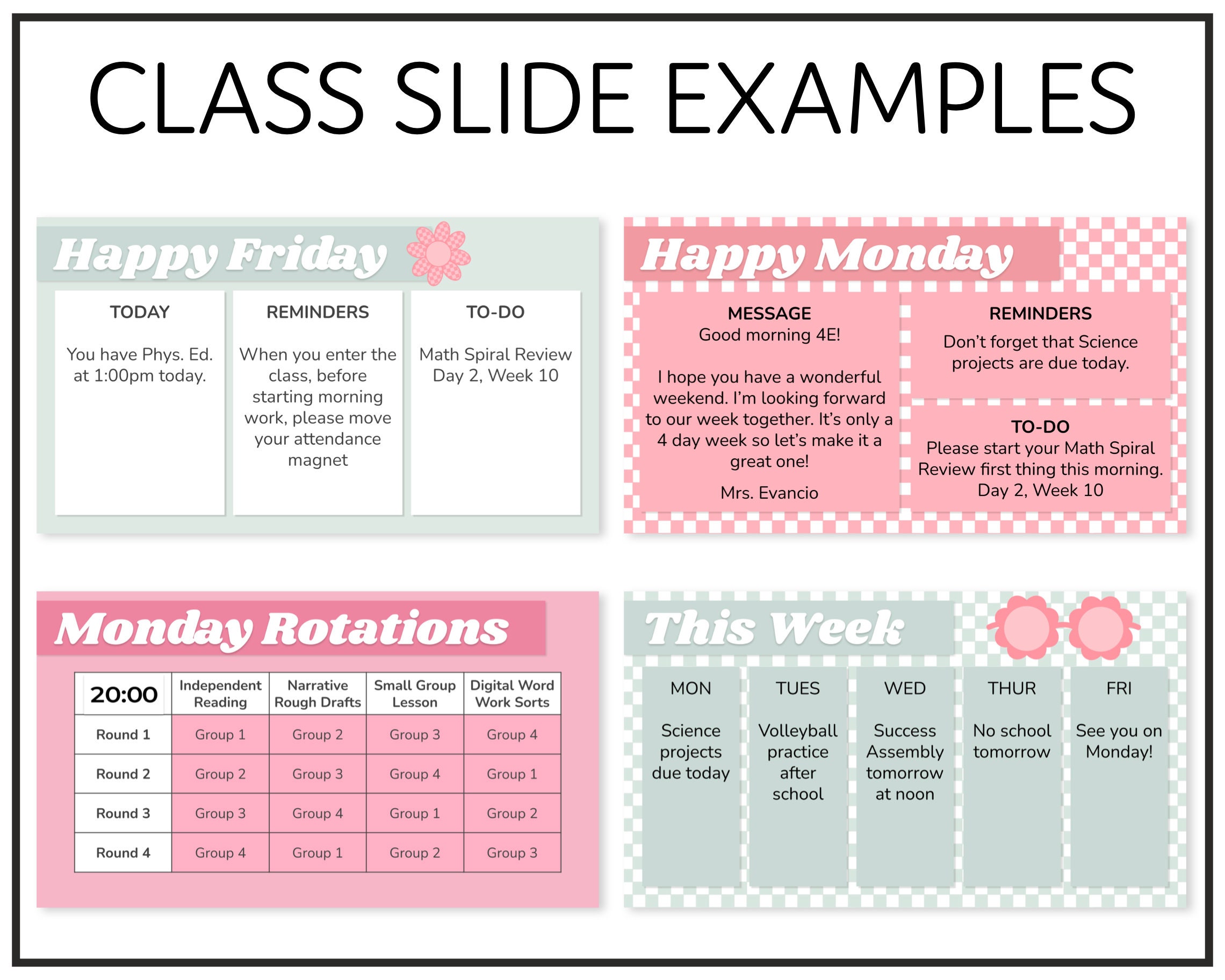 Retro Classroom Google Slides™ Template for Teachers Including - Etsy ...