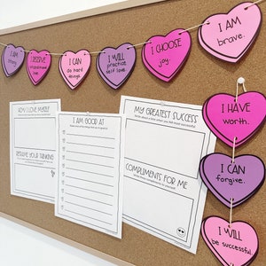 Valentines Activity Including Student Self Love Valentines Worksheets ...