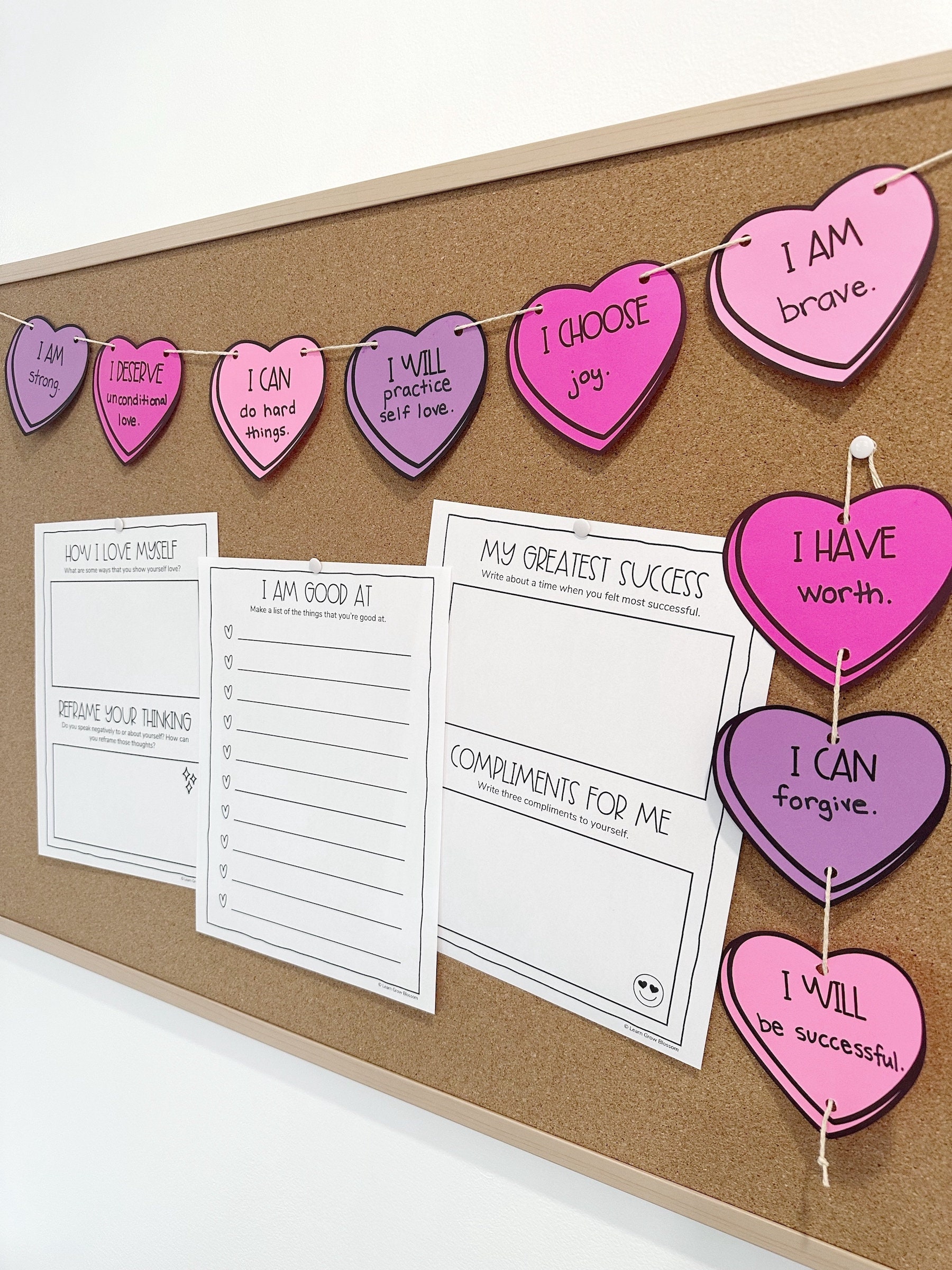Valentines Activity Including Student Self Love Valentines Worksheets ...
