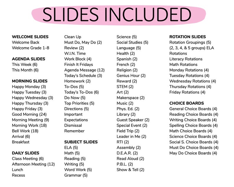 400 Google Slides Templates for Teachers Teacher Slides, Daily Slides ...