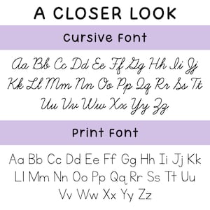Alphabet Posters and Cursive Alphabet Posters for Composition Notebook ...