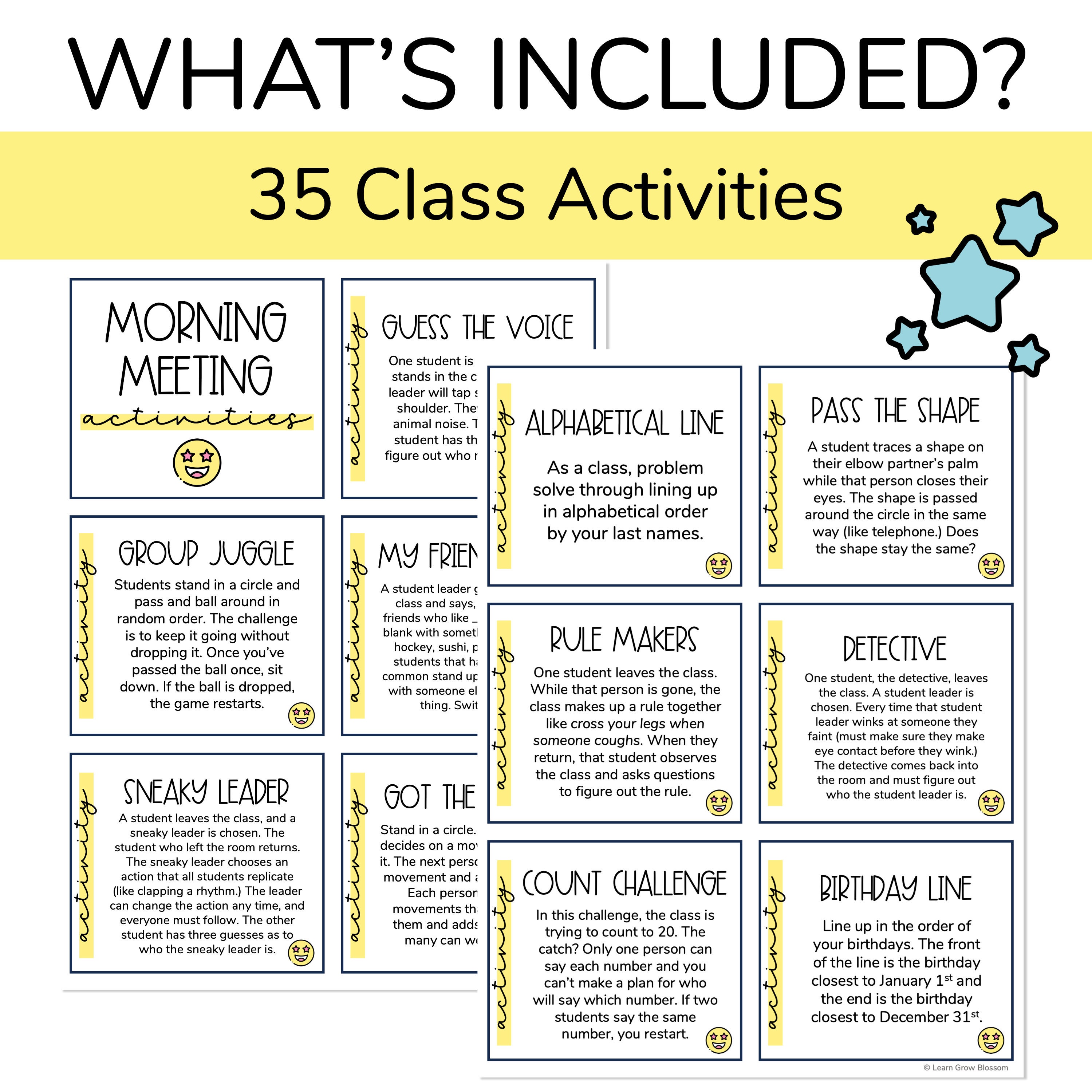 Morning Meeting Activities With Editable Morning Meeting Cards in ...