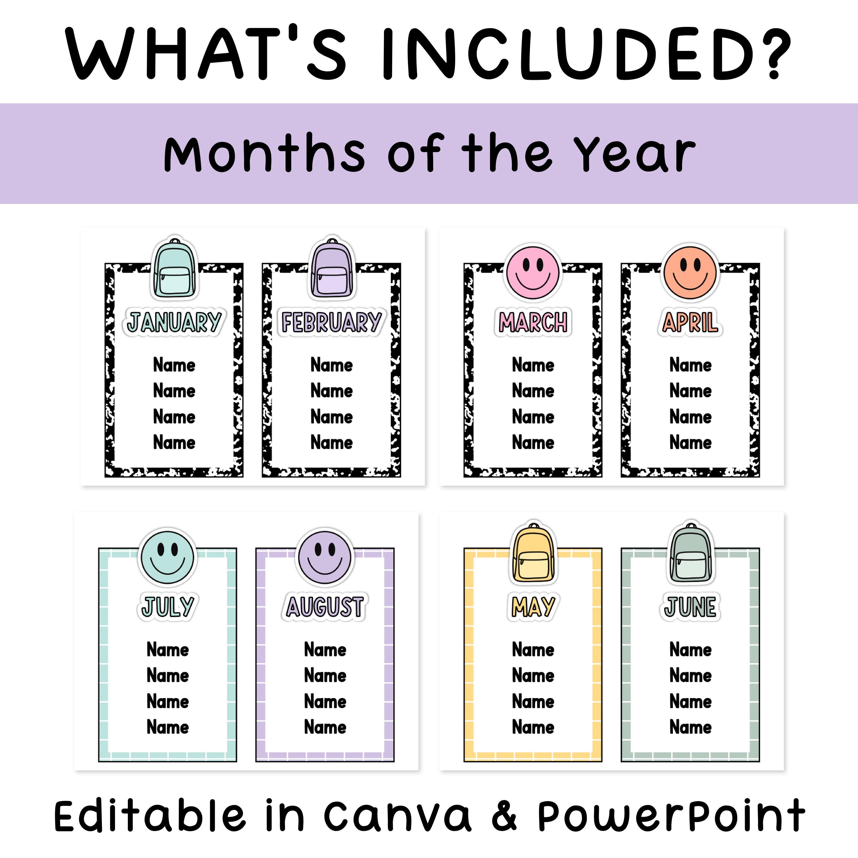 Composition Notebook Birthday Display Editable - Happy Birthday ...