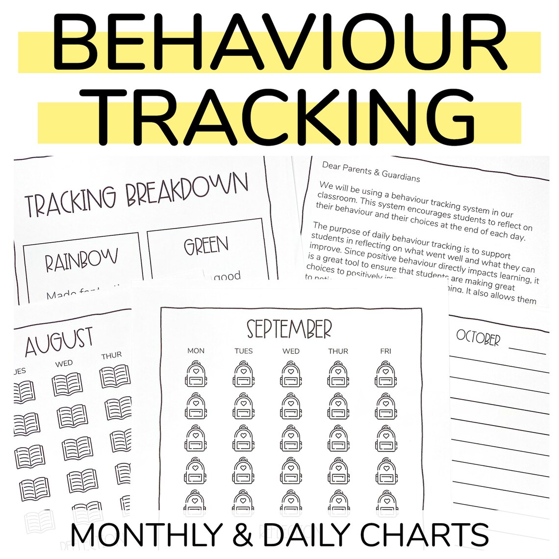 Classroom Behavior Chart & Behavior Tracker A Vital Classroom ...