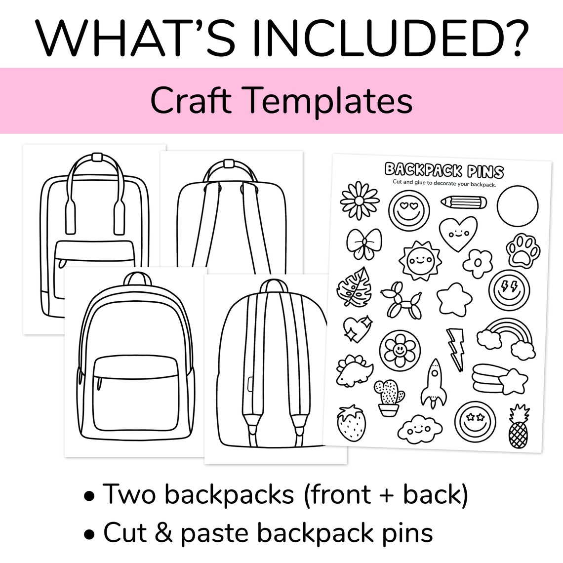 Backpack Writing Craft for Welcome Back to School Bulletin Board - Etsy