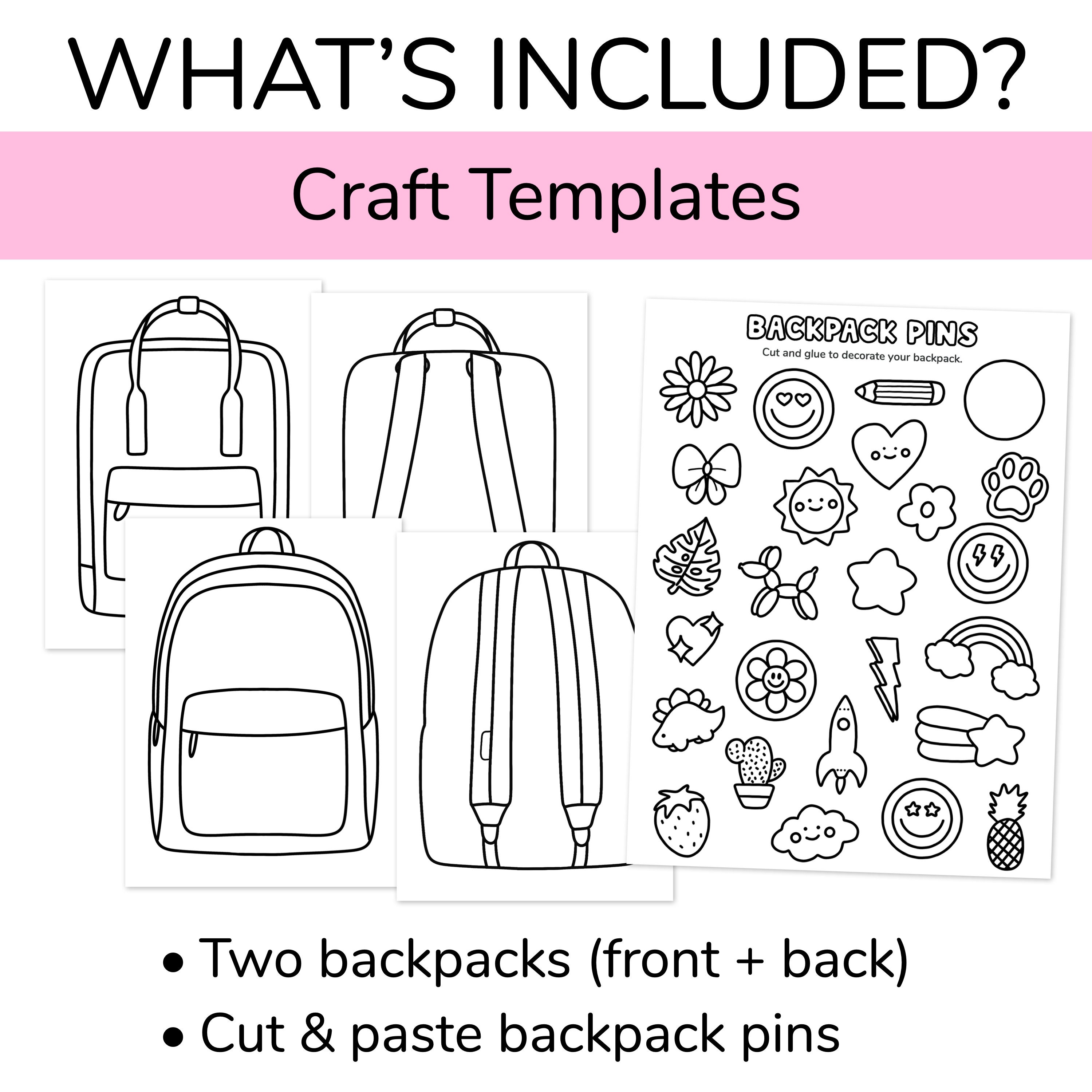 Backpack Writing Craft for Welcome Back to School Bulletin Board - Etsy