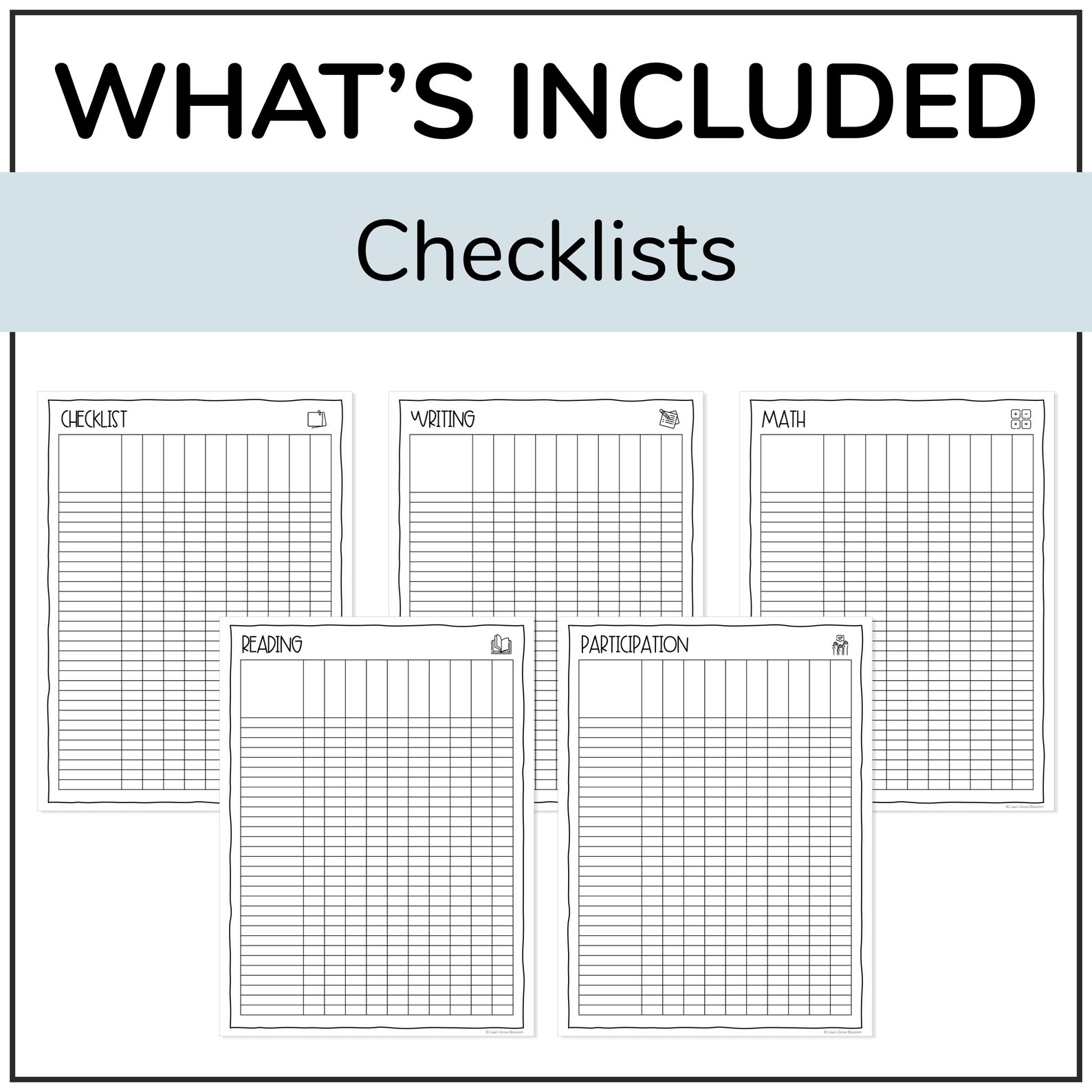 Teacher Binder Including Gradebook Templates, Classroom Checklist Pages ...