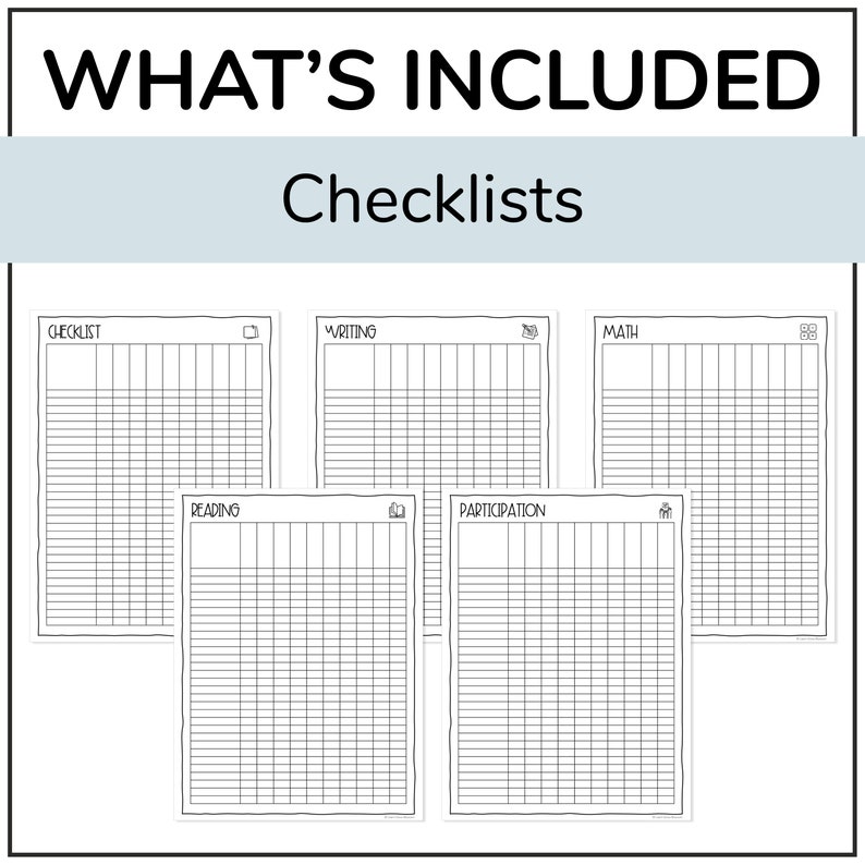 Teacher Binder Including Gradebook Templates, Classroom Checklist Pages ...