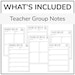Digital Teacher Binder for Teacher Notes, Student Observations and ...