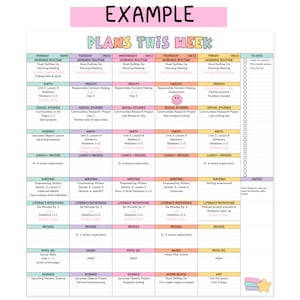 Digital Teacher Planner | Google Sheets Teacher Planner 2025-2026 - Etsy