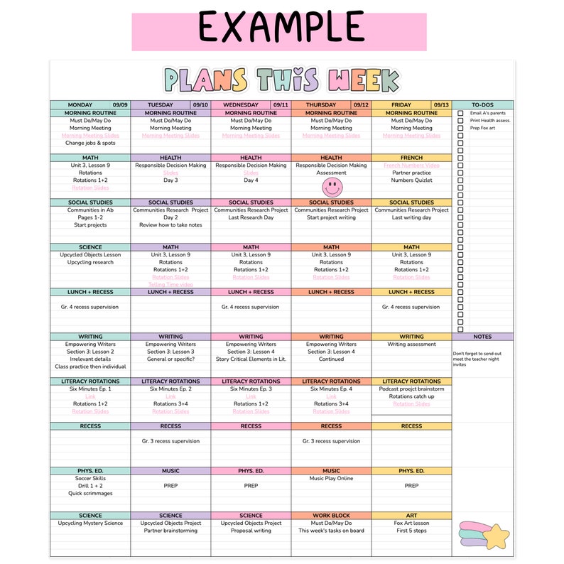 Digital Teacher Planner | Google Sheets Teacher Planner 2025-2026 - Etsy