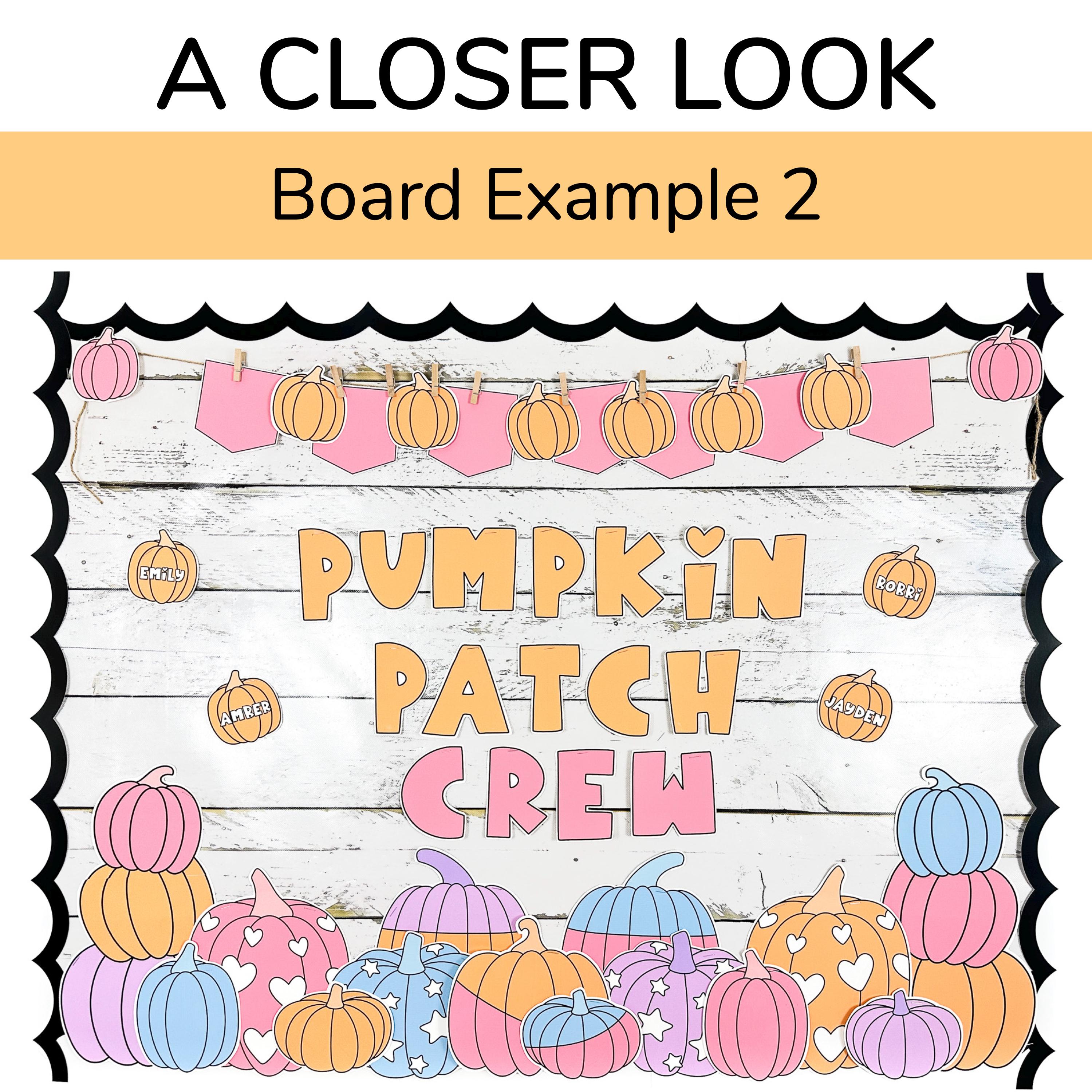 Fall Bulletin Board Kit, October Bulletin Board, Pumpkin Bulletin Board ...
