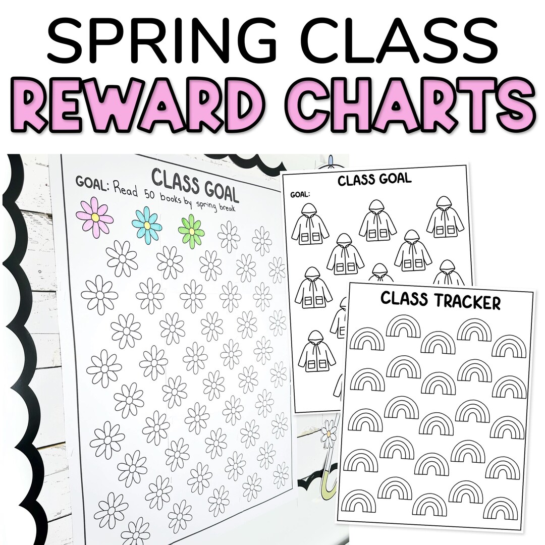 Spring Classroom Reward & Classroom Incentive Charts as Simple ...