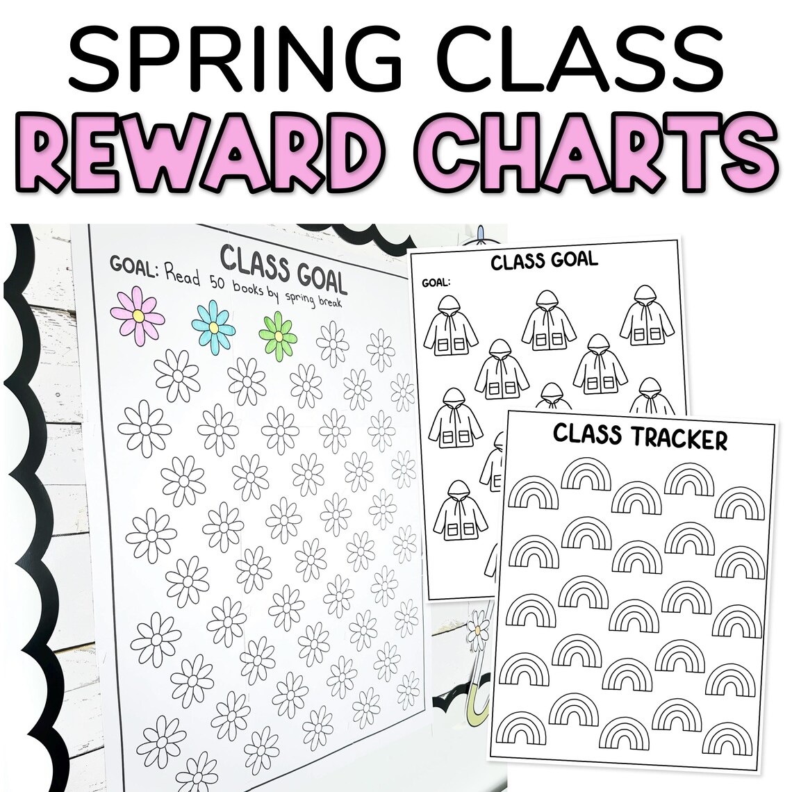 Spring Classroom Reward & Classroom Incentive Charts as Simple ...