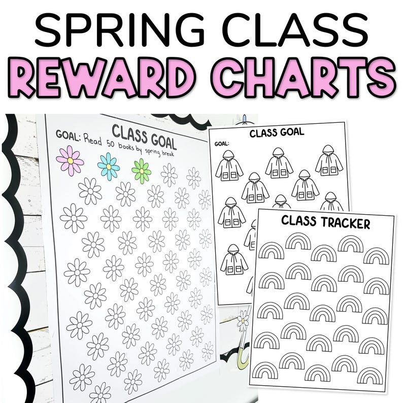 Spring Classroom Reward & Classroom Incentive Charts as Simple ...