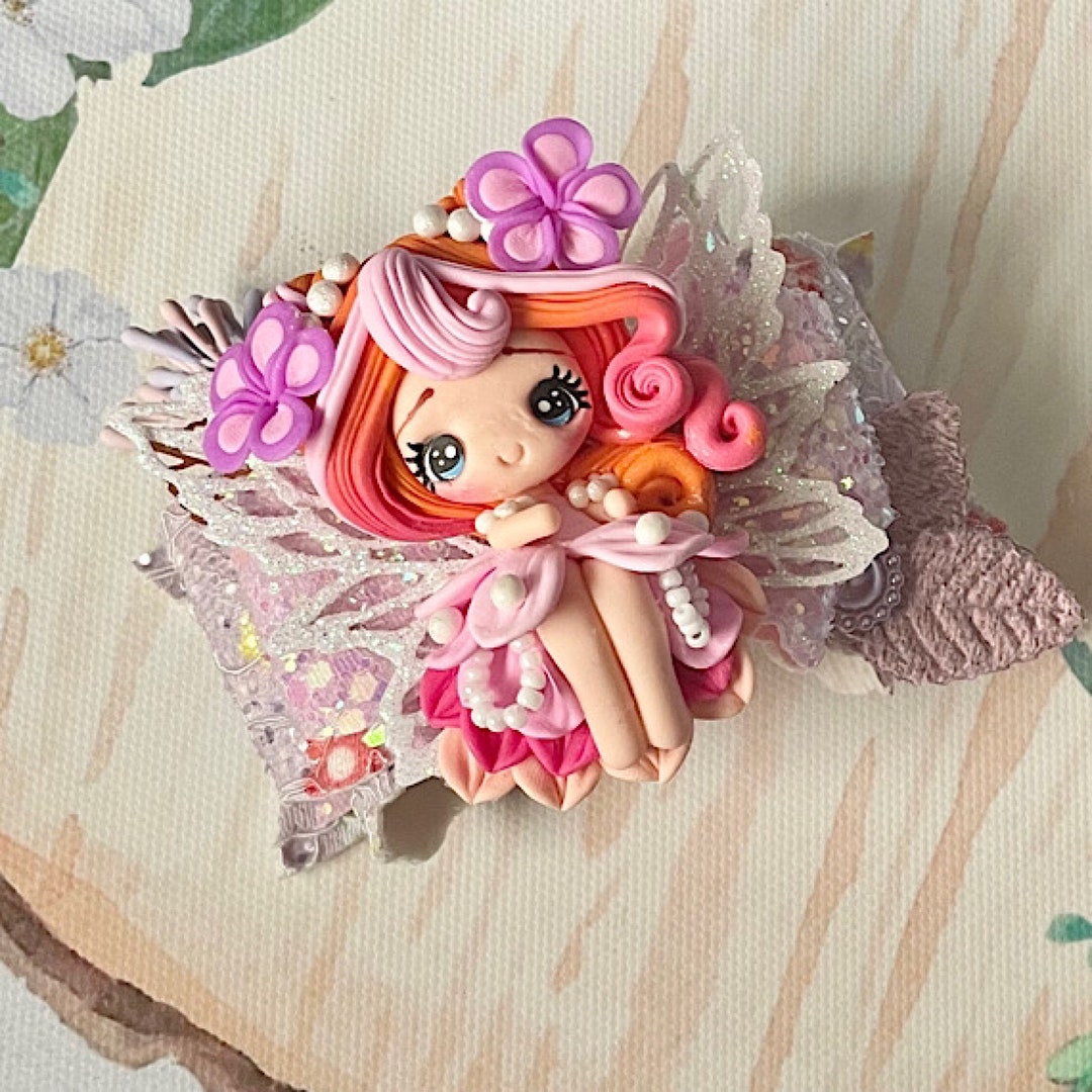 Fairy Clay Bow for Girls Fairycore Hair Accessories for Long - Etsy