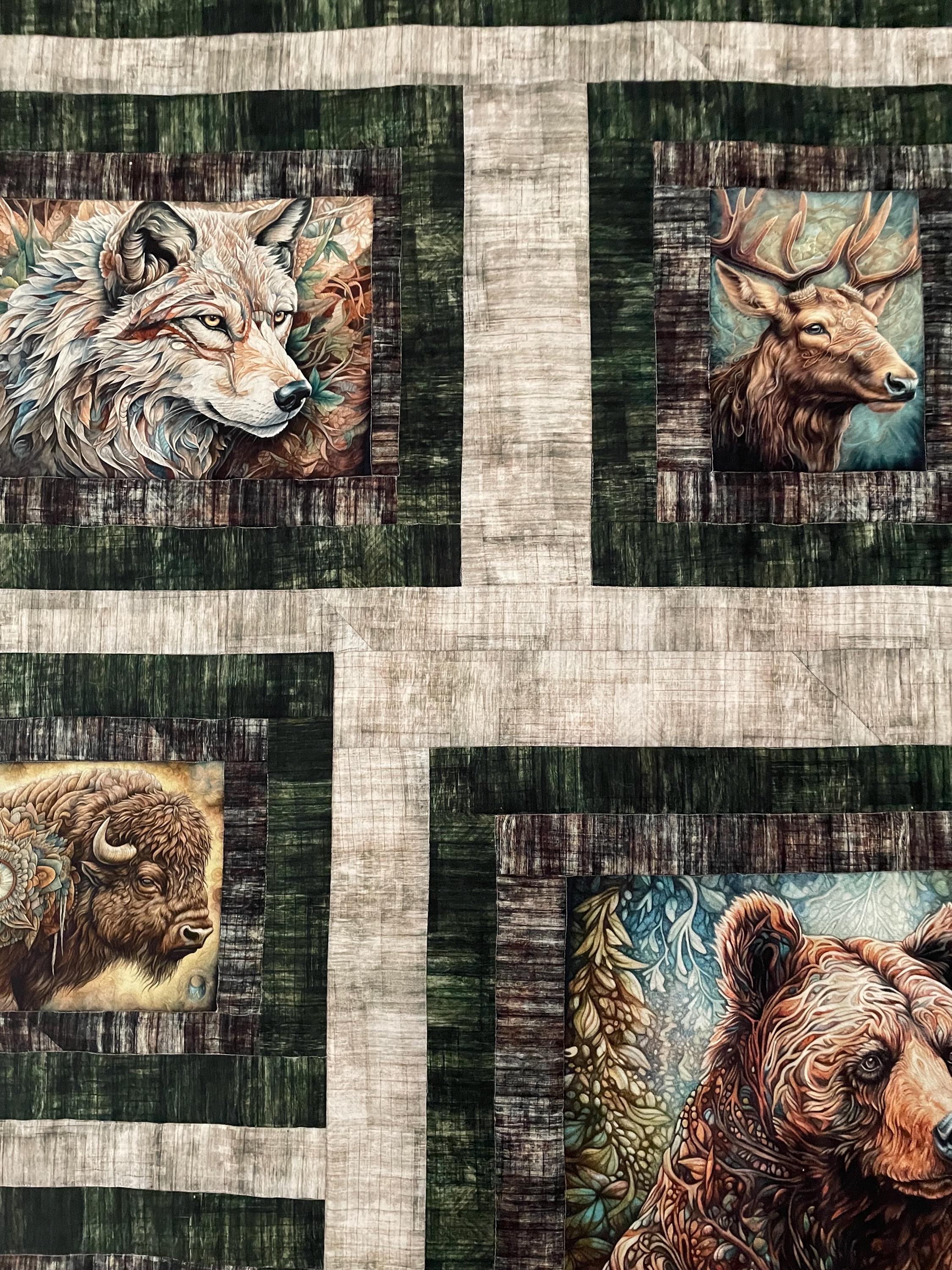Wildlife Queen Quilt: Enchanted Forest Animals (92" X 96") - Etsy