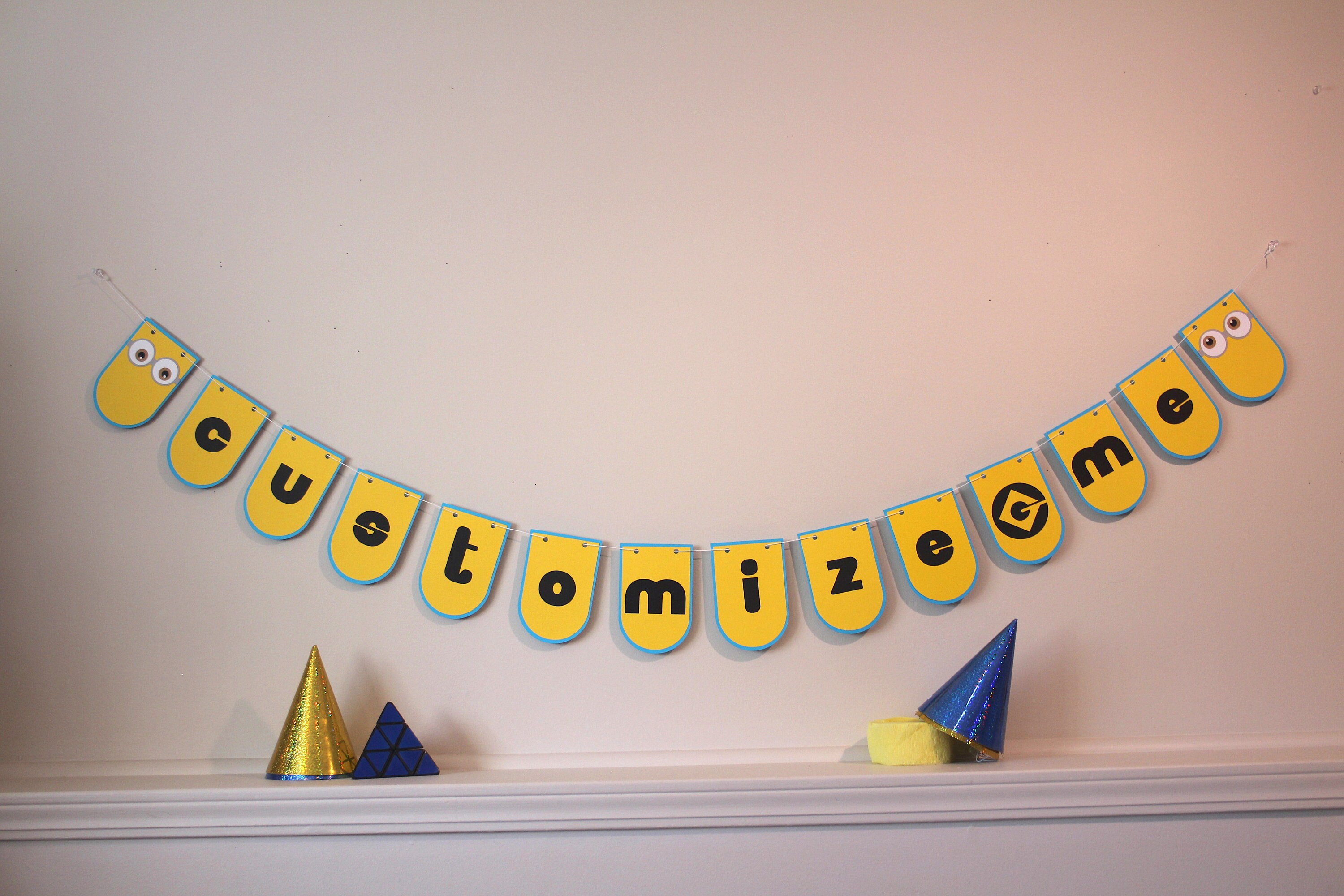 Minions *customizable* Birthday Party Banner/bunting - Etsy