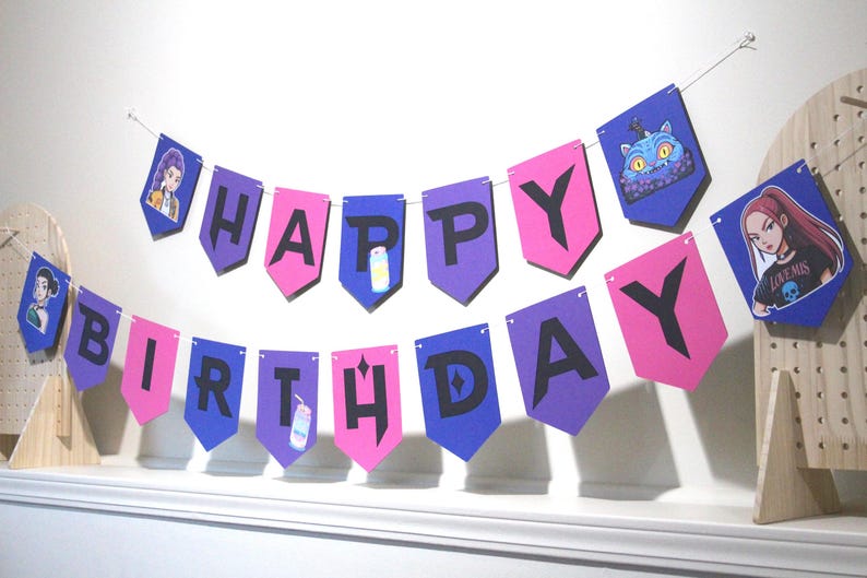 Kpop Huntrix Saja Boys Demon Hunters Birthday Bunting - Etsy Australia