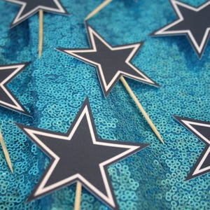 Dallas Cowboys Food Picks/toppers - Etsy