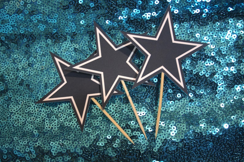 Dallas Cowboys Food Picks/toppers - Etsy