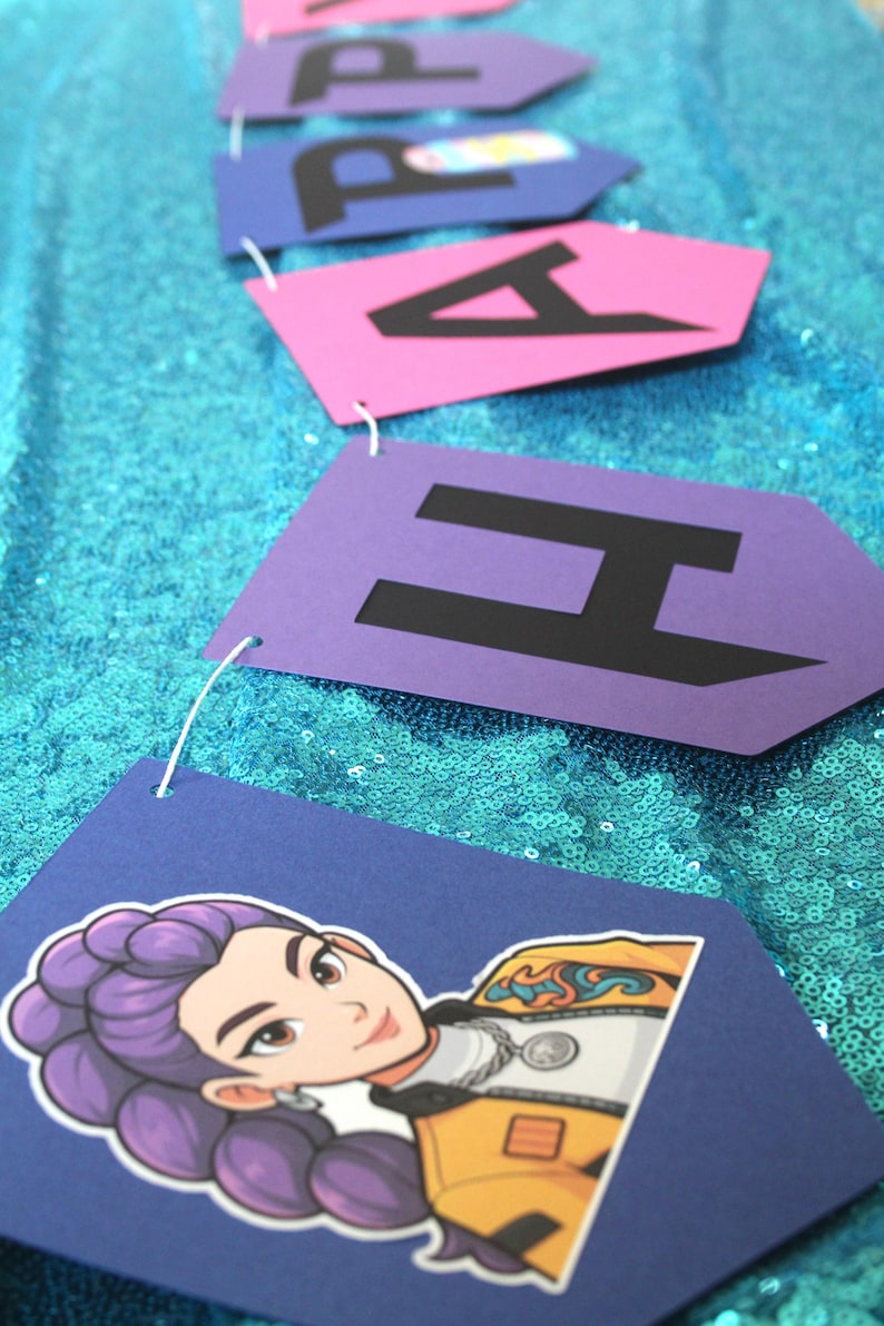 Kpop Huntrix Saja Boys Demon Hunters Birthday Bunting - Etsy Australia