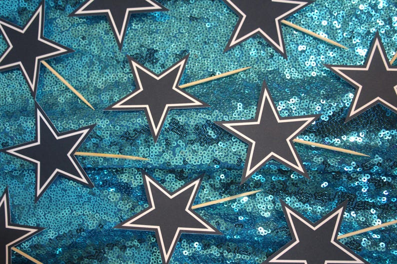 Dallas Cowboys Food Picks/toppers - Etsy