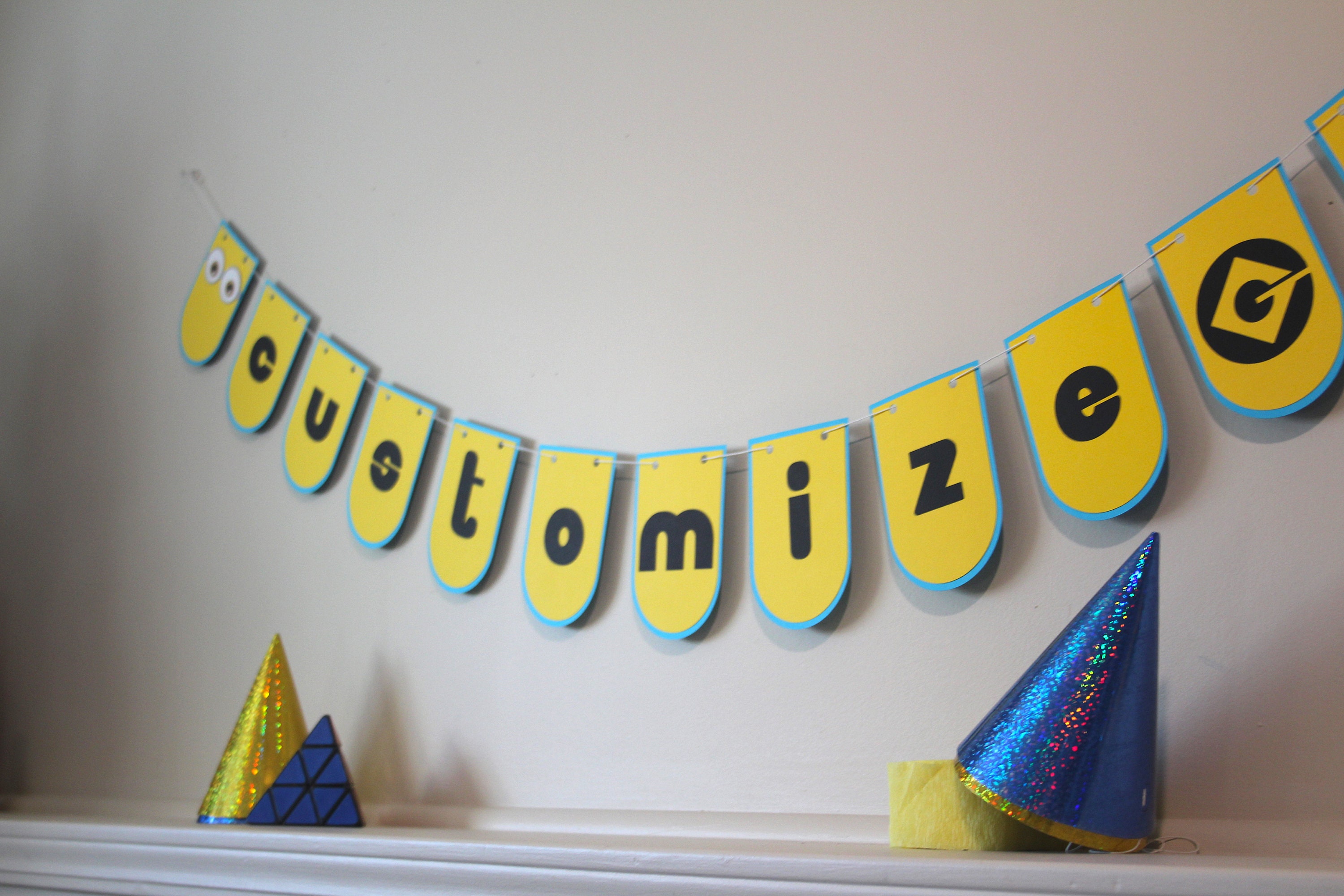 Minions *customizable* Birthday Party Banner/bunting - Etsy