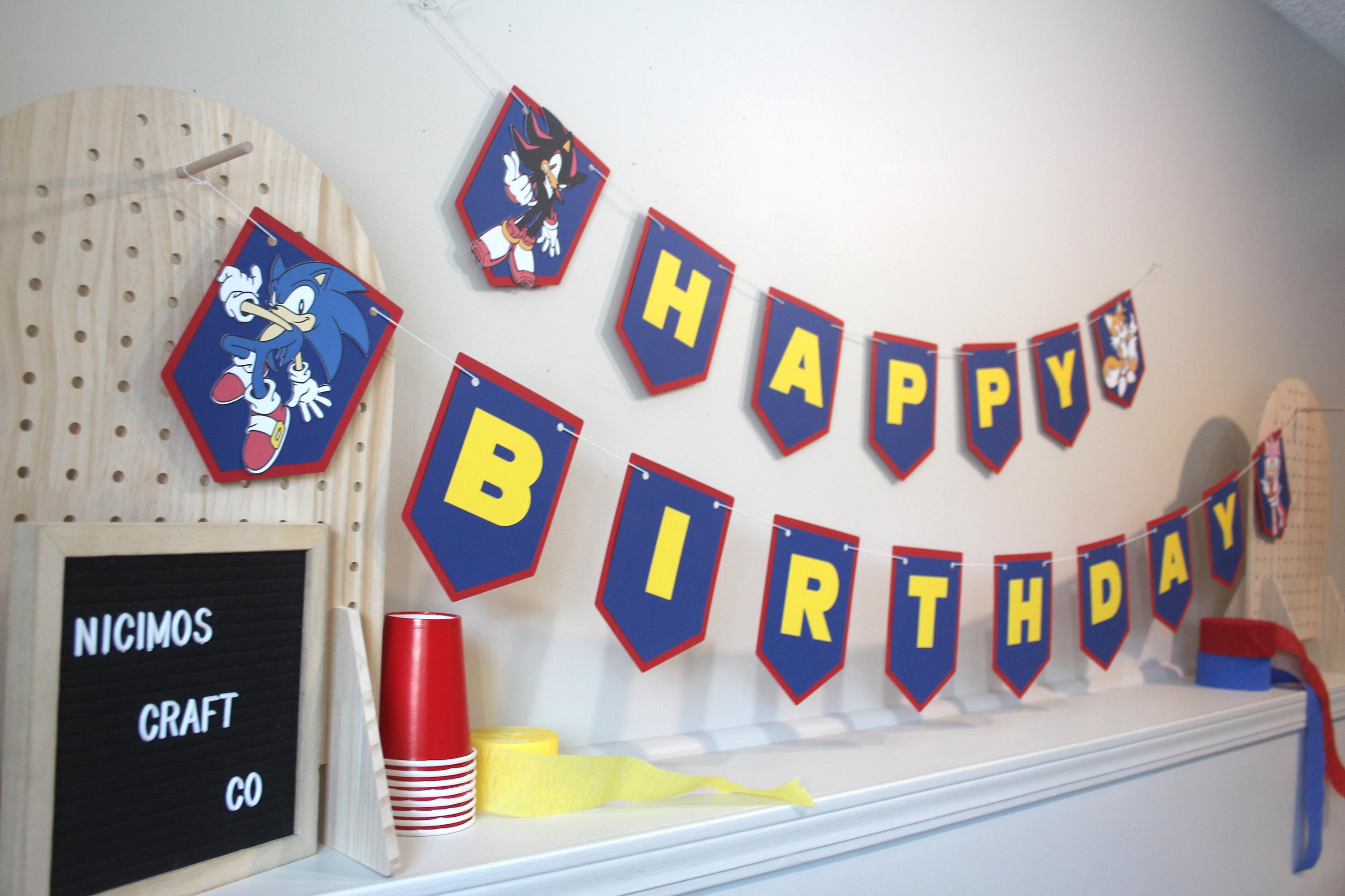 Sonic the Hedgehog & Friends Customizable Birthday/party Bunting - Etsy
