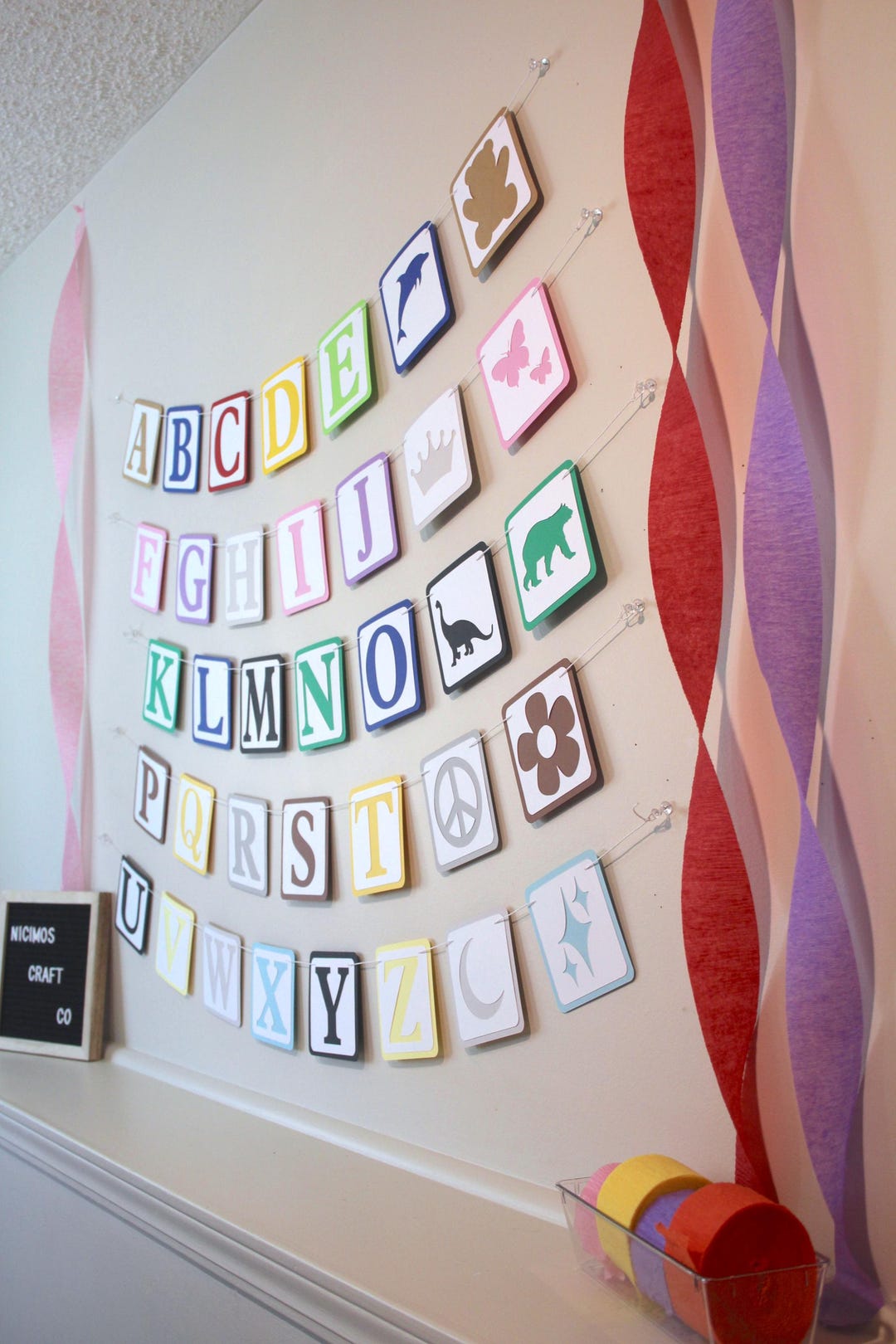 Classic Alphabet Blocks *customizable* Bunting/banner - Etsy