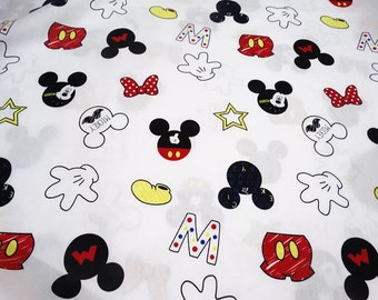 Mickey Mouse Fabric | Etsy
