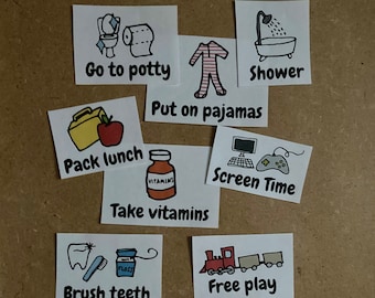 Visual Schedule Daily Visual Schedule Toddler Pre-k Daily Routine Chart ...