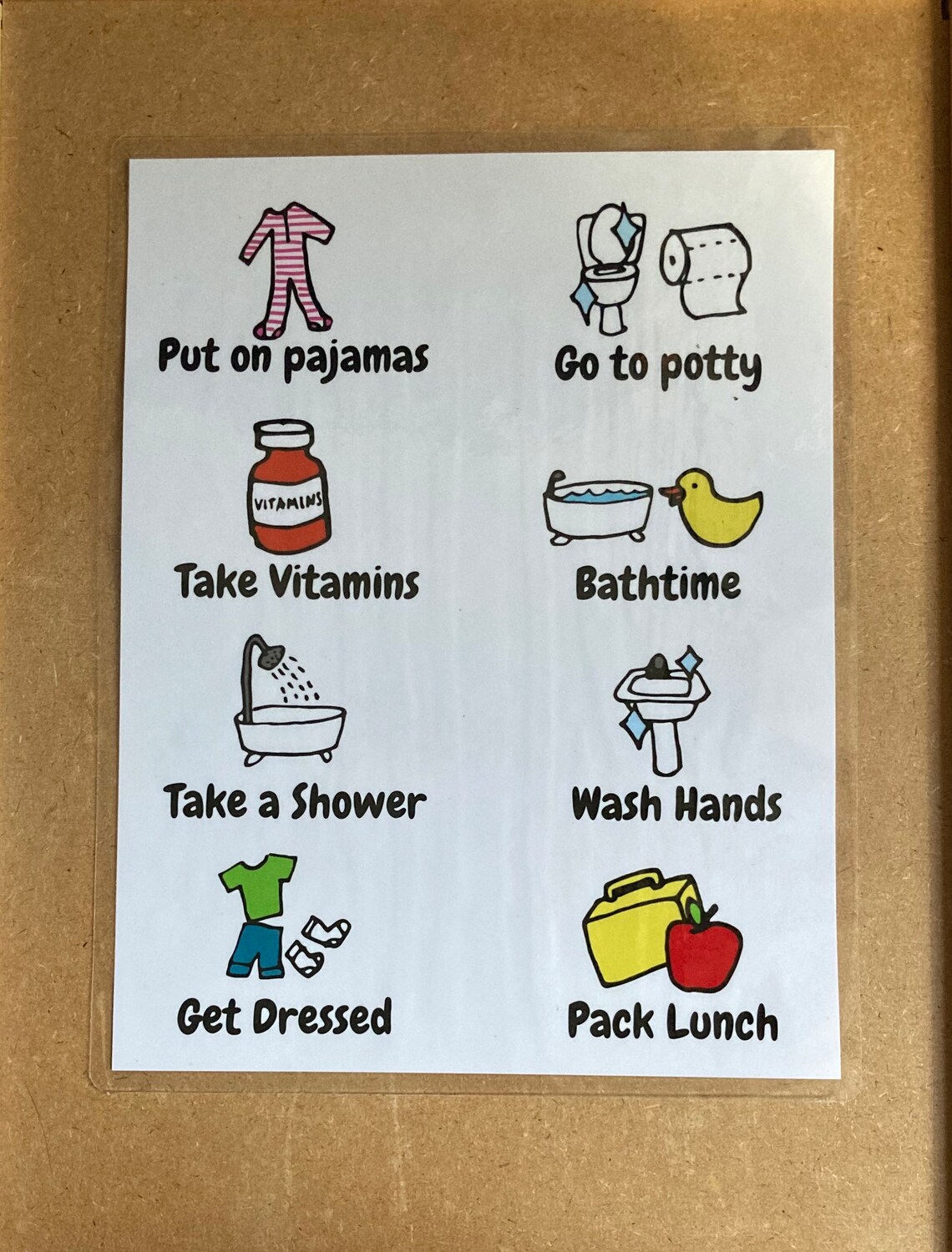 Visual Schedule Daily Visual Schedule Toddler Pre-k Daily Routine Chart ...