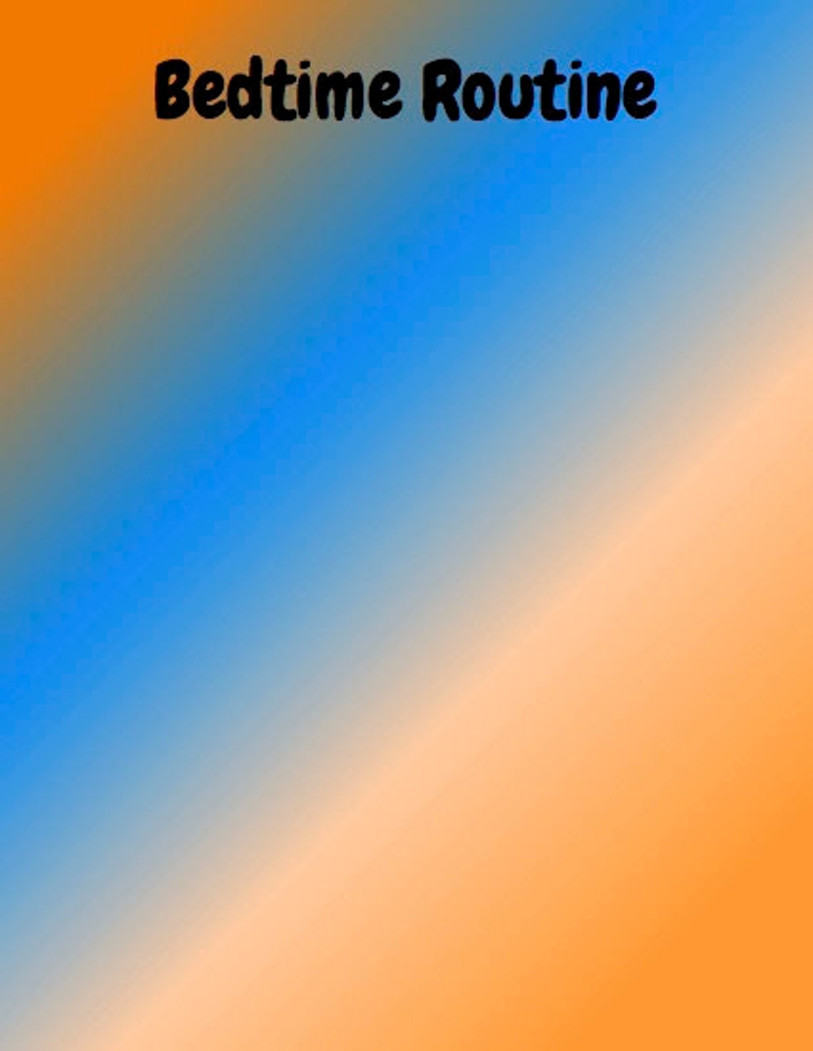 Bedtime Routine Visual Schedule Daily Visual Schedule Bedtime Toddler ...