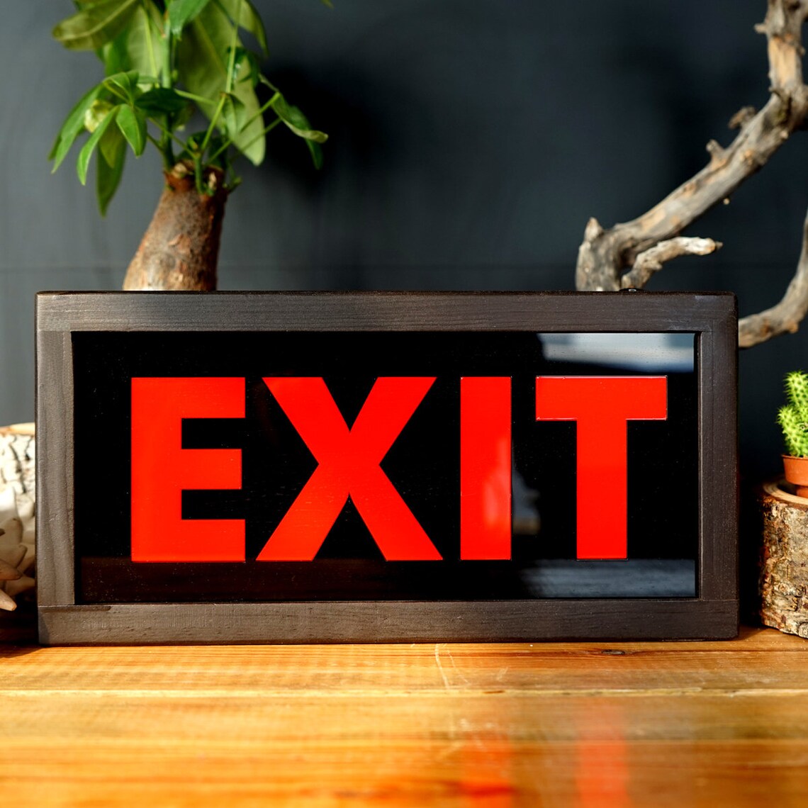 Exit Sign, Exit Lightbox, Light Box Sign, Exit Light, Exit Sign Light ...