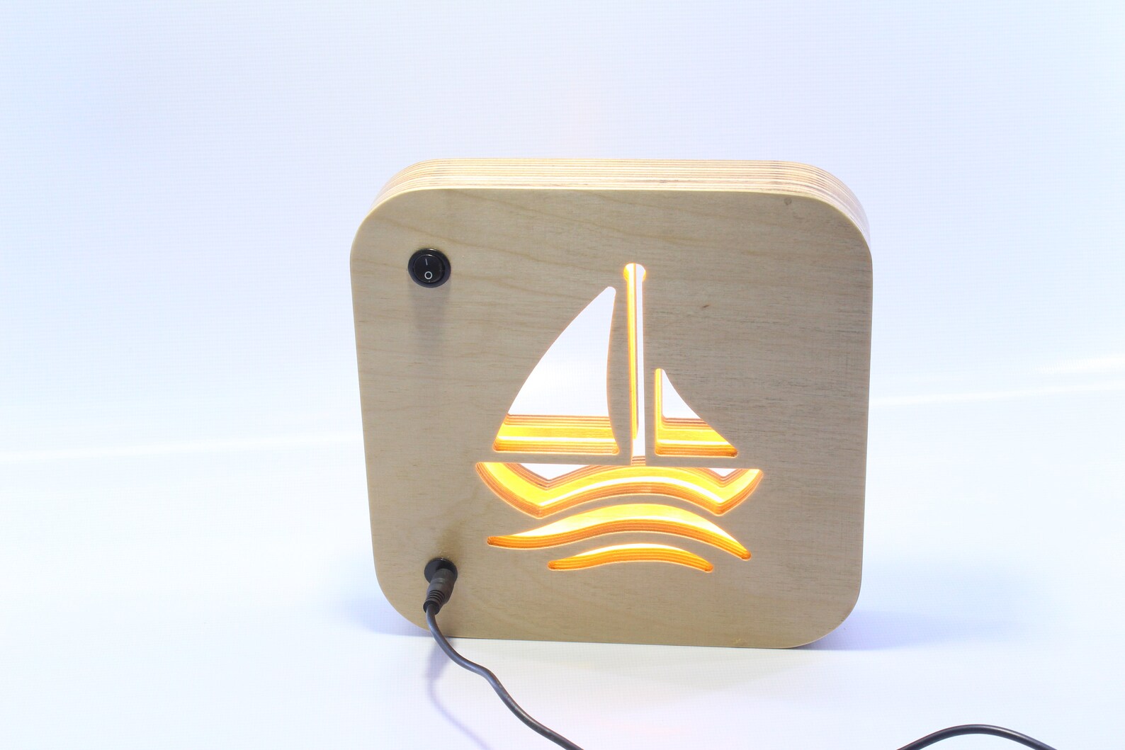 Boat Lamp, Decorative Lamp, Wooden Lamp,custom Lamp,wooden Table Lamp ...