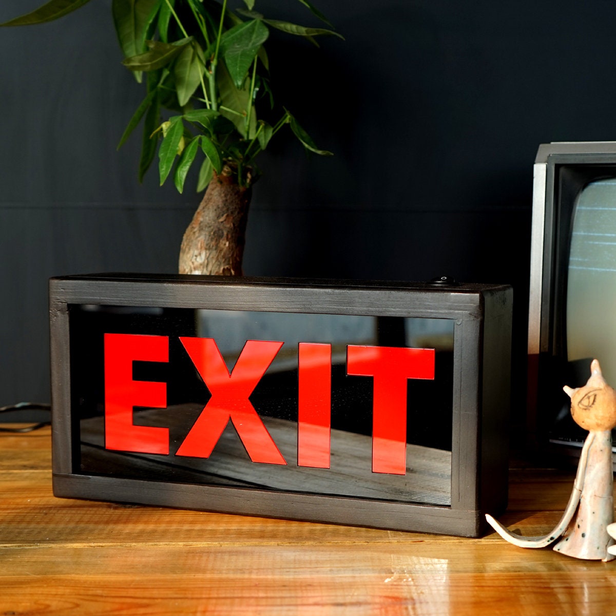 Exit Sign, Exit Lightbox, Light Box Sign, Exit Light, Exit Sign Light ...