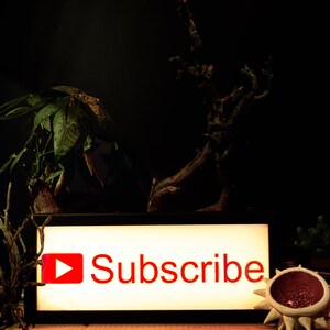 Subscribe Sign, Lightboxsign, Subscribelight, Decorative ...