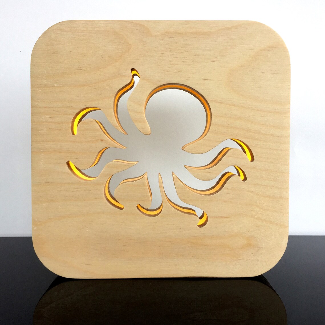 Octopus Lamp, Modern Table Lamp, Lamp Shades for Table Lamp, Wooden ...
