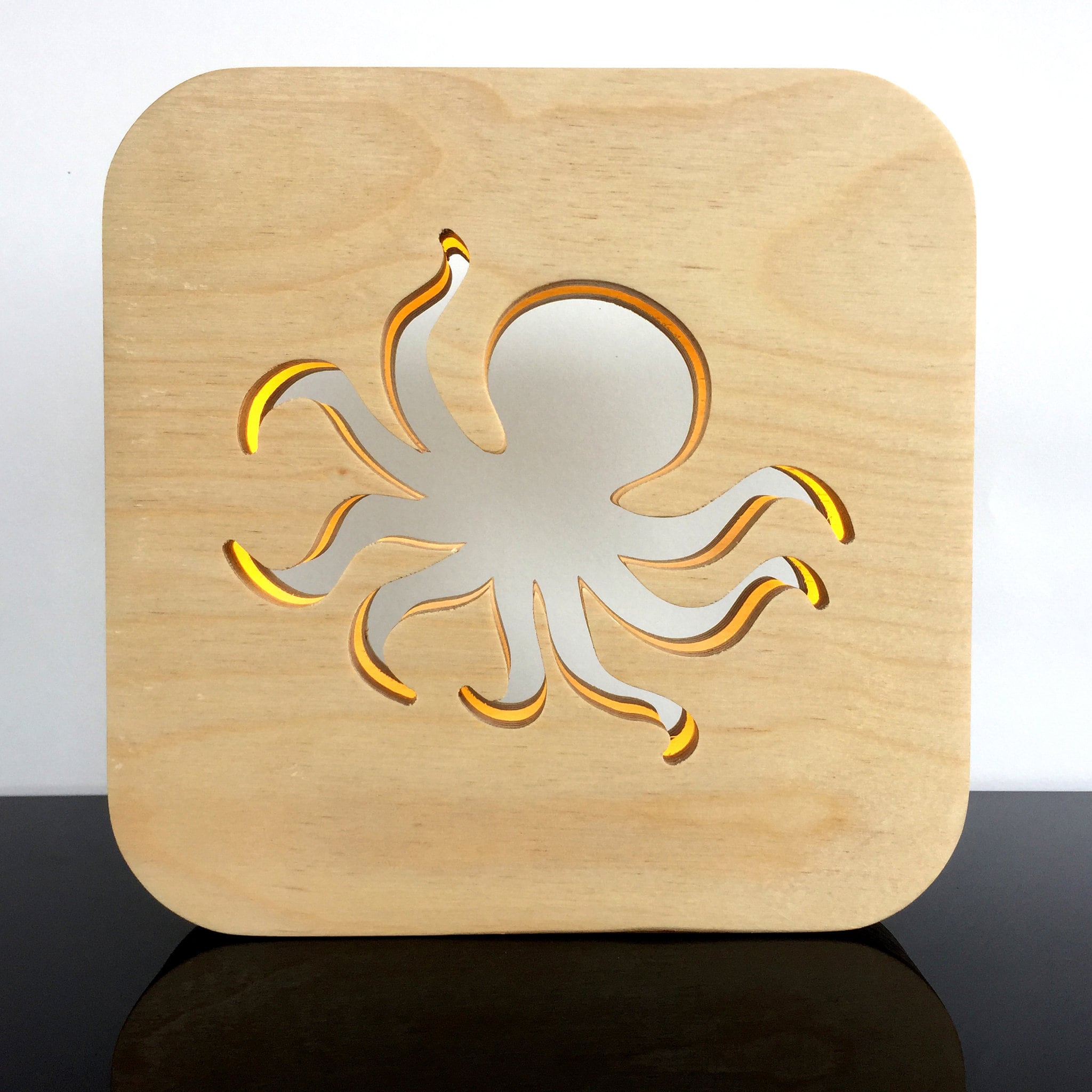 Octopus Lamp, Modern Table Lamp, Lamp Shades for Table Lamp, Wooden ...