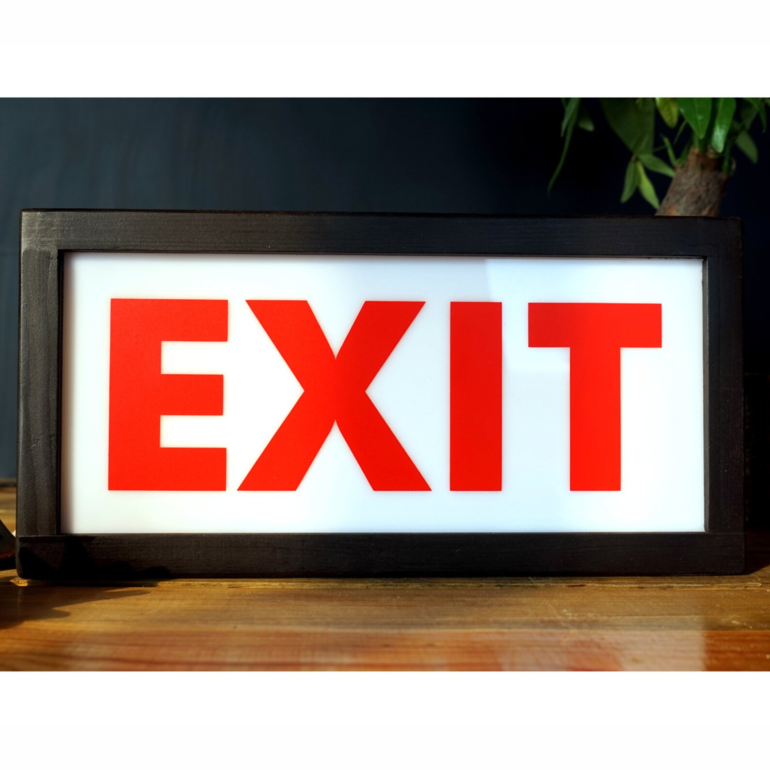 Exit Sign Exit Lightbox Light Box Sign Exit Light Exit - Etsy
