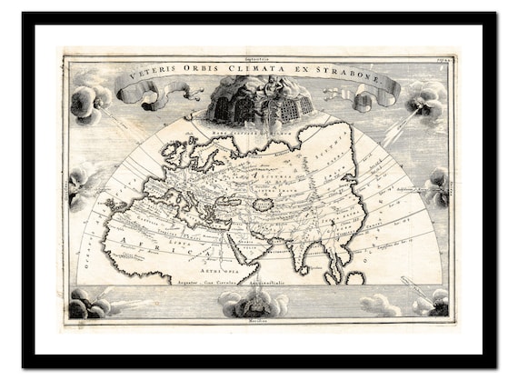Old Map of Asia 1700 Art Print Vintage Poster Antique - Etsy