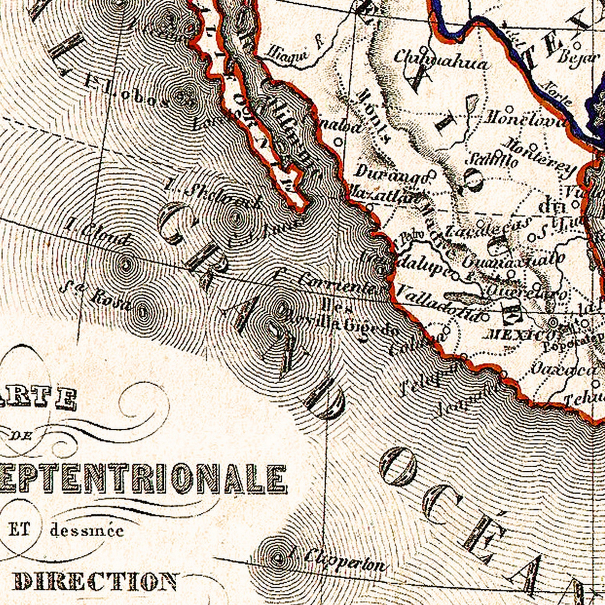 Old Map of North America 1852 Art Print Vintage Poster - Etsy