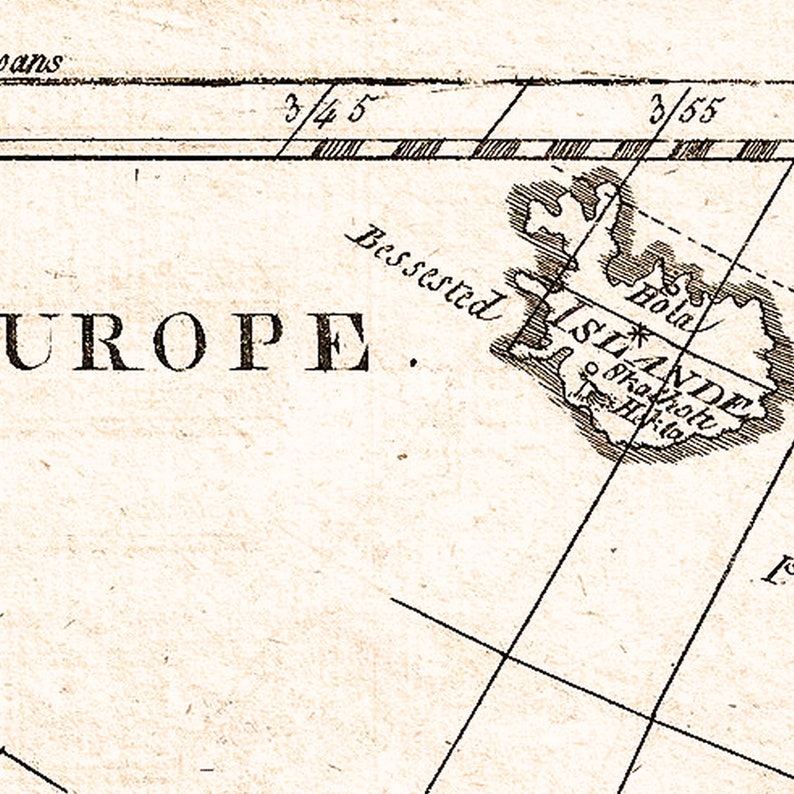 Old Map of Europe 1780 Art Print Vintage Poster Antique - Etsy