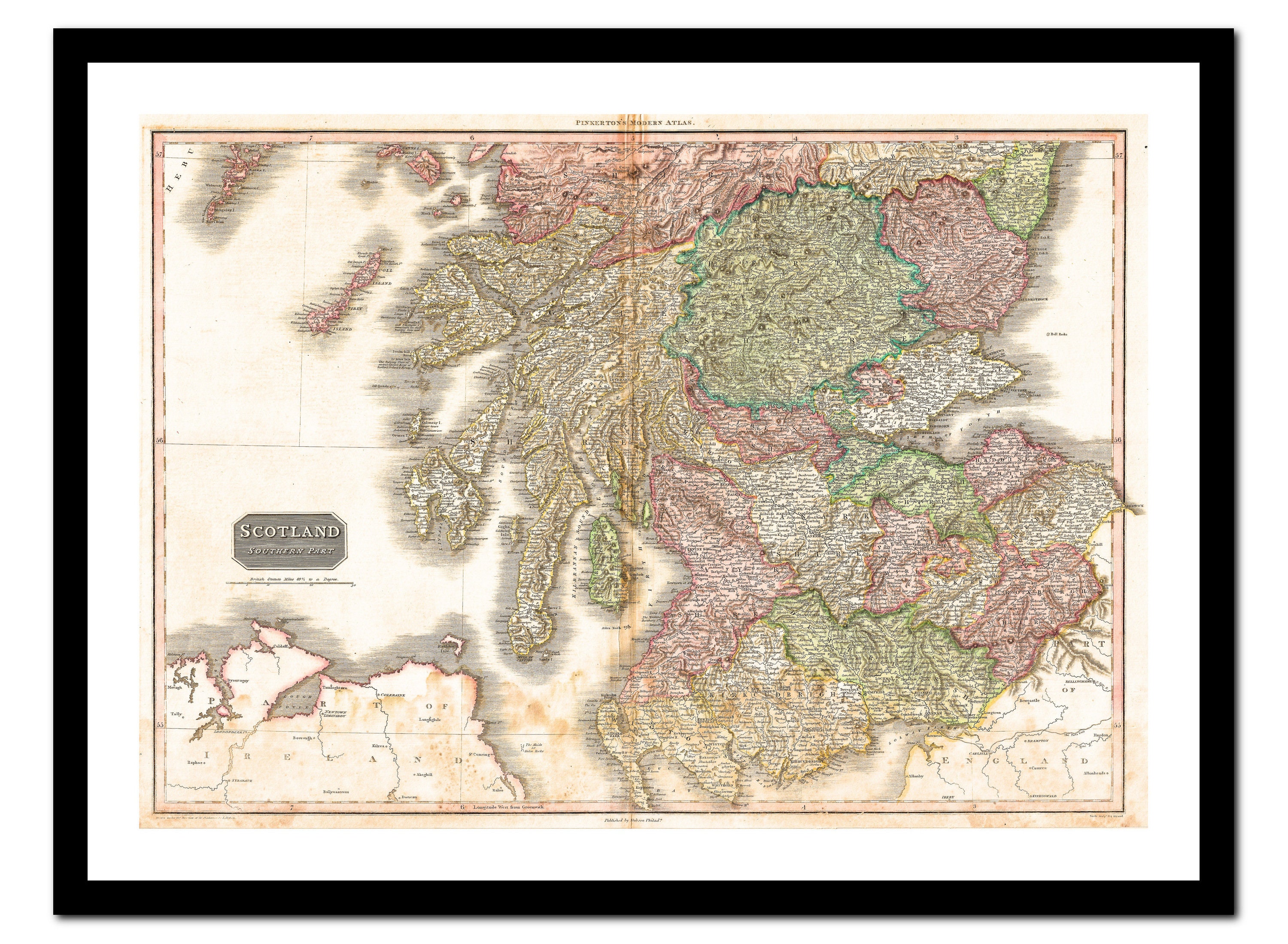 Loch Ness Map 1665 Old Map Of Loch Ness Scotland Art, 58% OFF