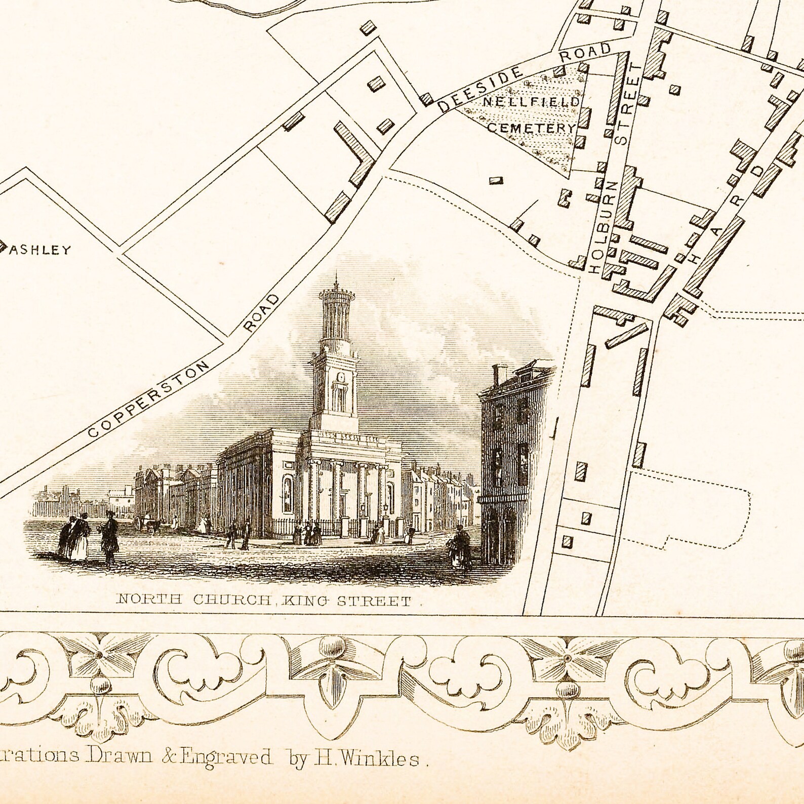 Old Map of Aberdeen Scotland UK 1815 - Art Print - Vintage Poster ...
