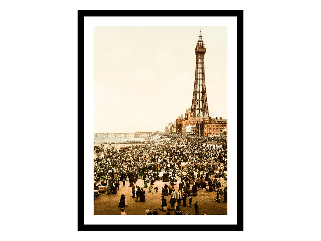 Blackpool Tower - Art Print - Color Photography - Vintage Poster - Old ...