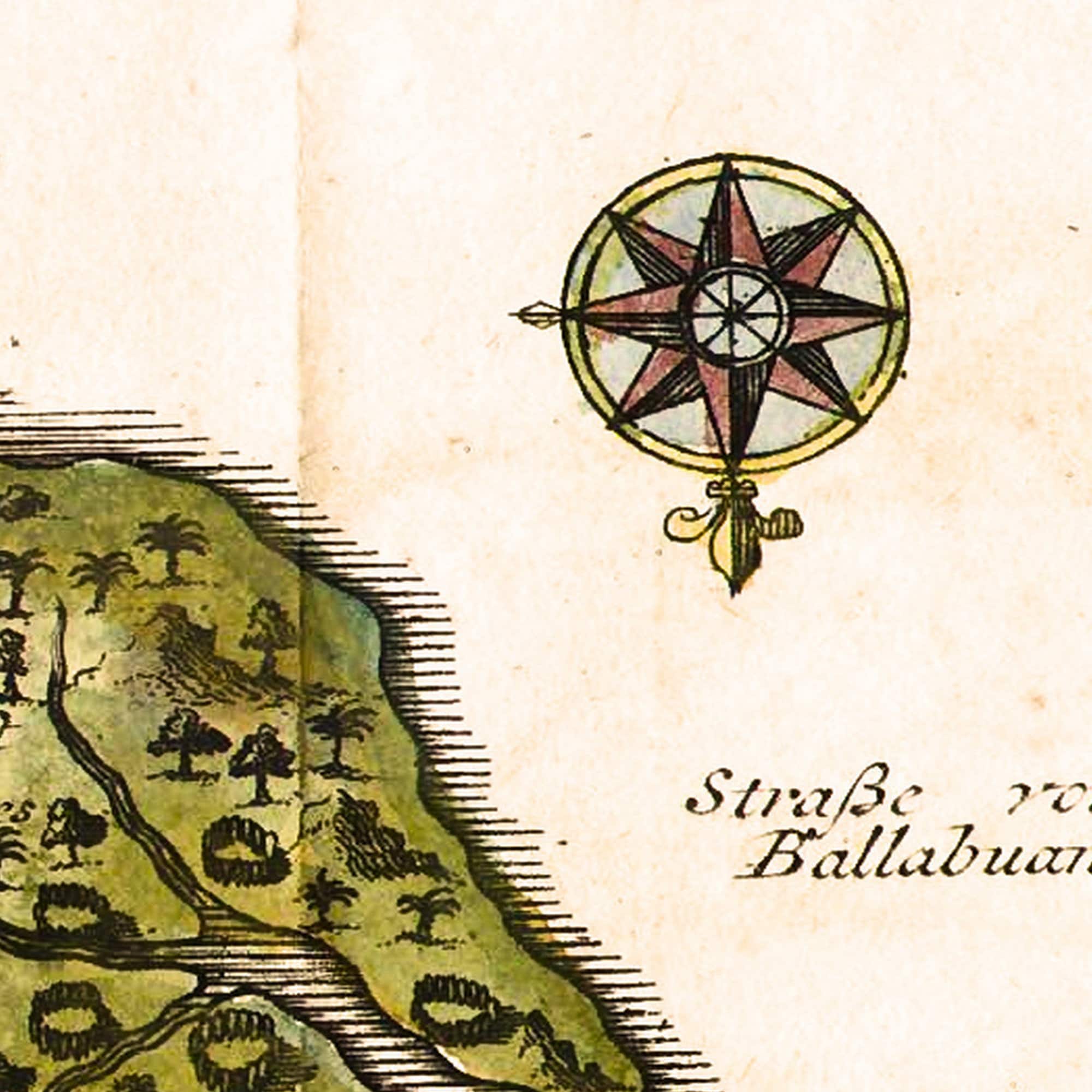 Old Map of Bali Indonesia Asia 1760 Art Print Vintage Poster Antique ...