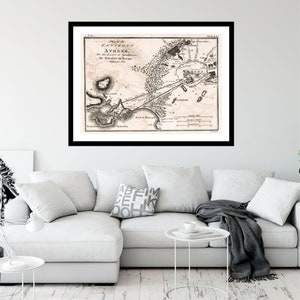 Old Map of Athens Greece Europe 1785 - Art Print - Vintage Poster ...